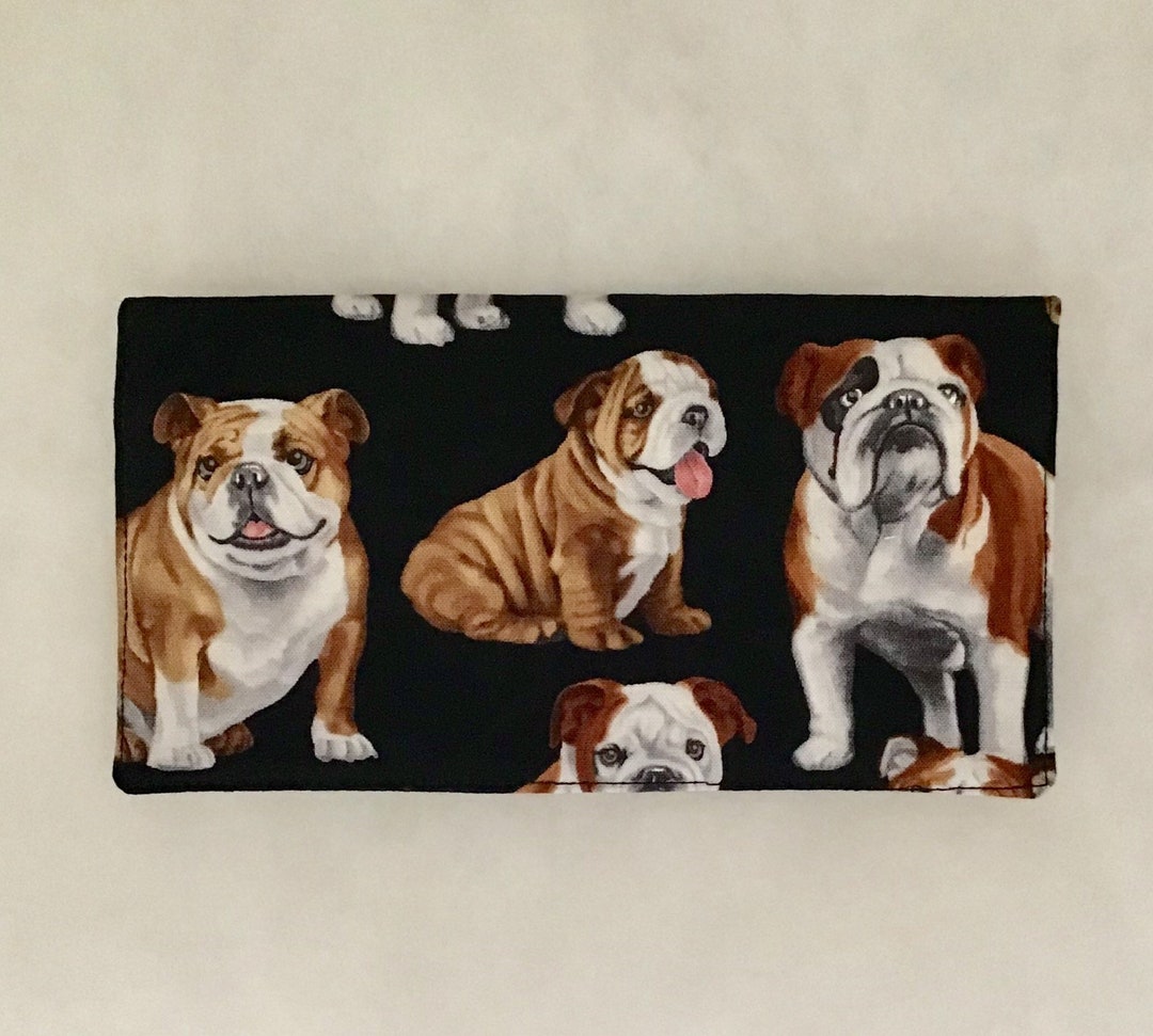 Bulldogs - Checkbook Cover - Etsy