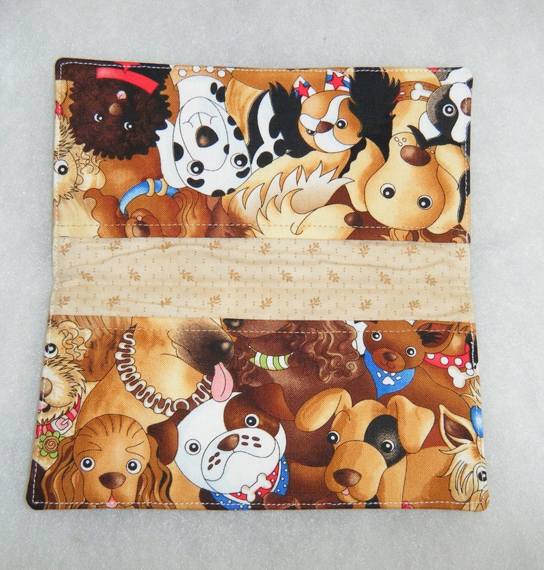 Checkbook Cover Happy Dogs - Etsy