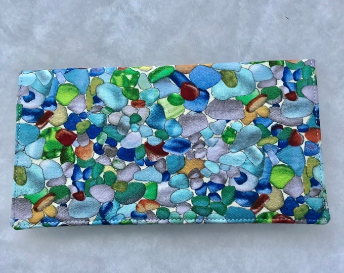 Ocean Waves CHECKBOOK COVER Sea Surf Vinyl Protector Custom Handmade ...
