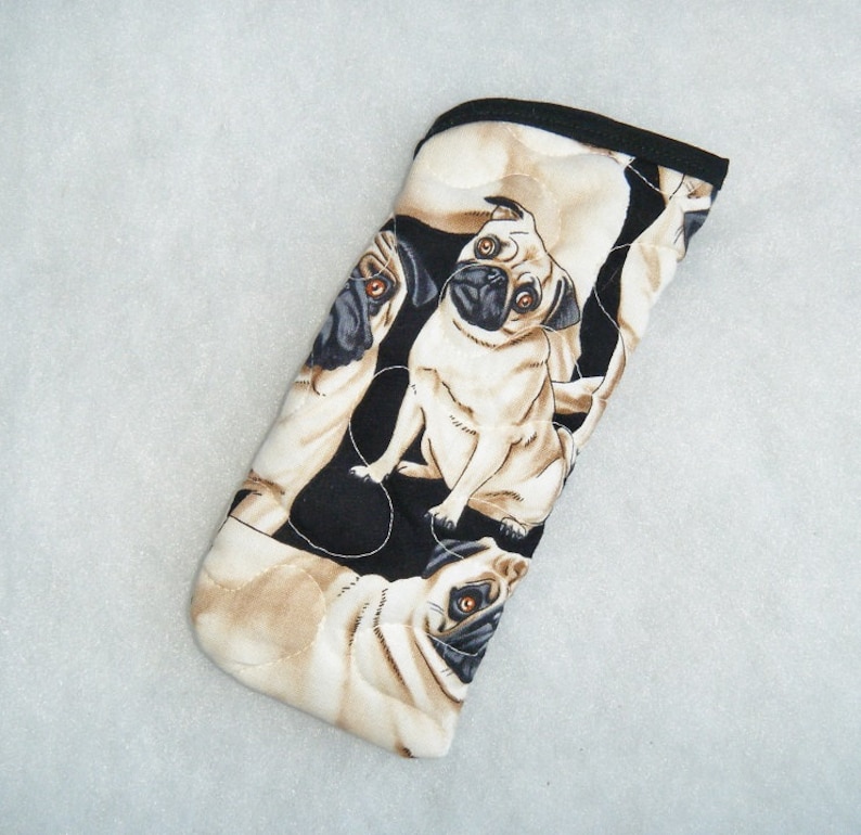 Quilted Eyeglass/sunglass Case - PUGS - Etsy