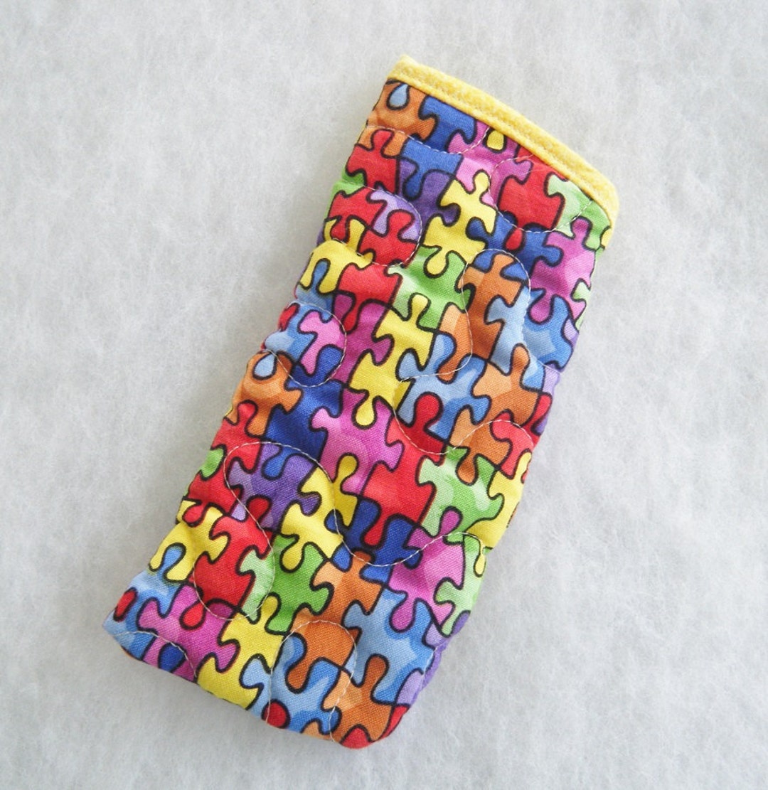 Quilted Eyeglass/sunglass Case - Puzzle Pieces - Etsy