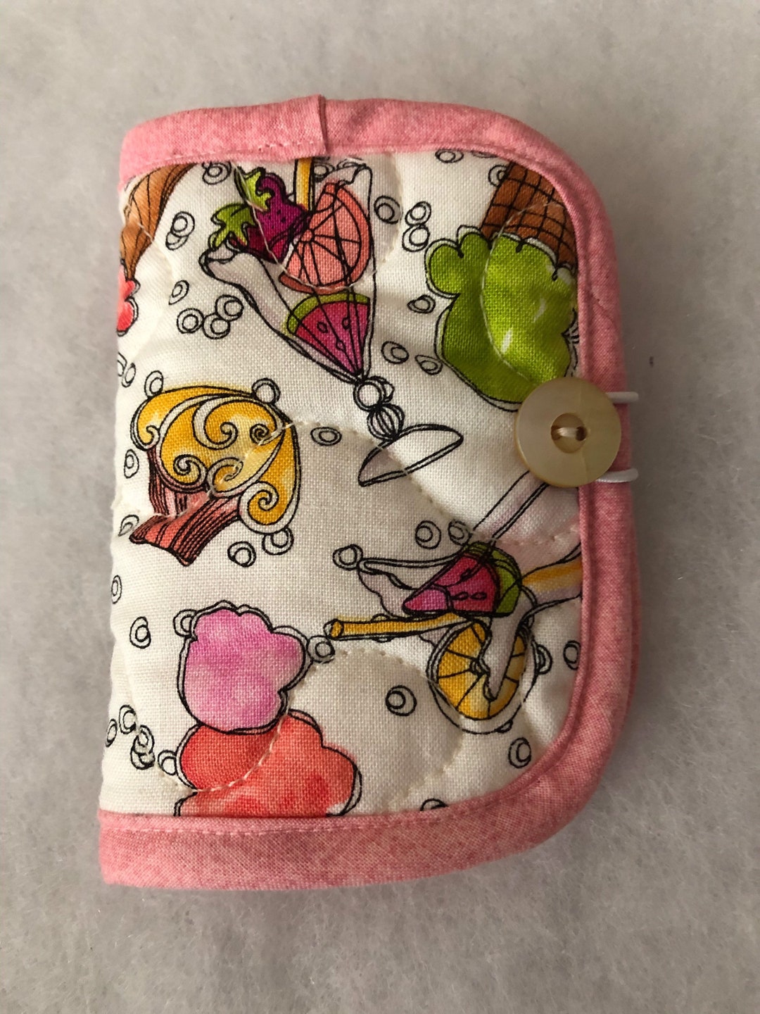 Quilted Needle Book Case Organizer - Ice Cream and Cupcakes - Etsy
