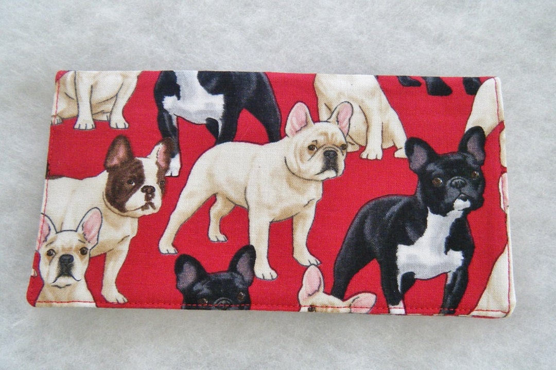 Checkbook Cover - Frenchies French Bulldog - Etsy