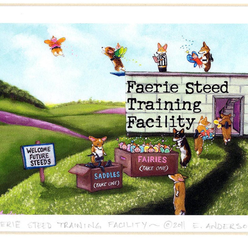 Evie Corgi Art - Etsy