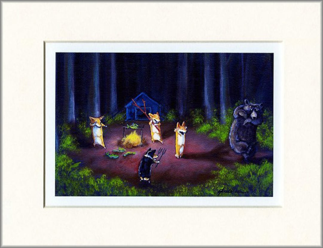 Evie Anderson Pembroke Welsh Corgi Art SIGNED PRINT "think Again, Buddy ...