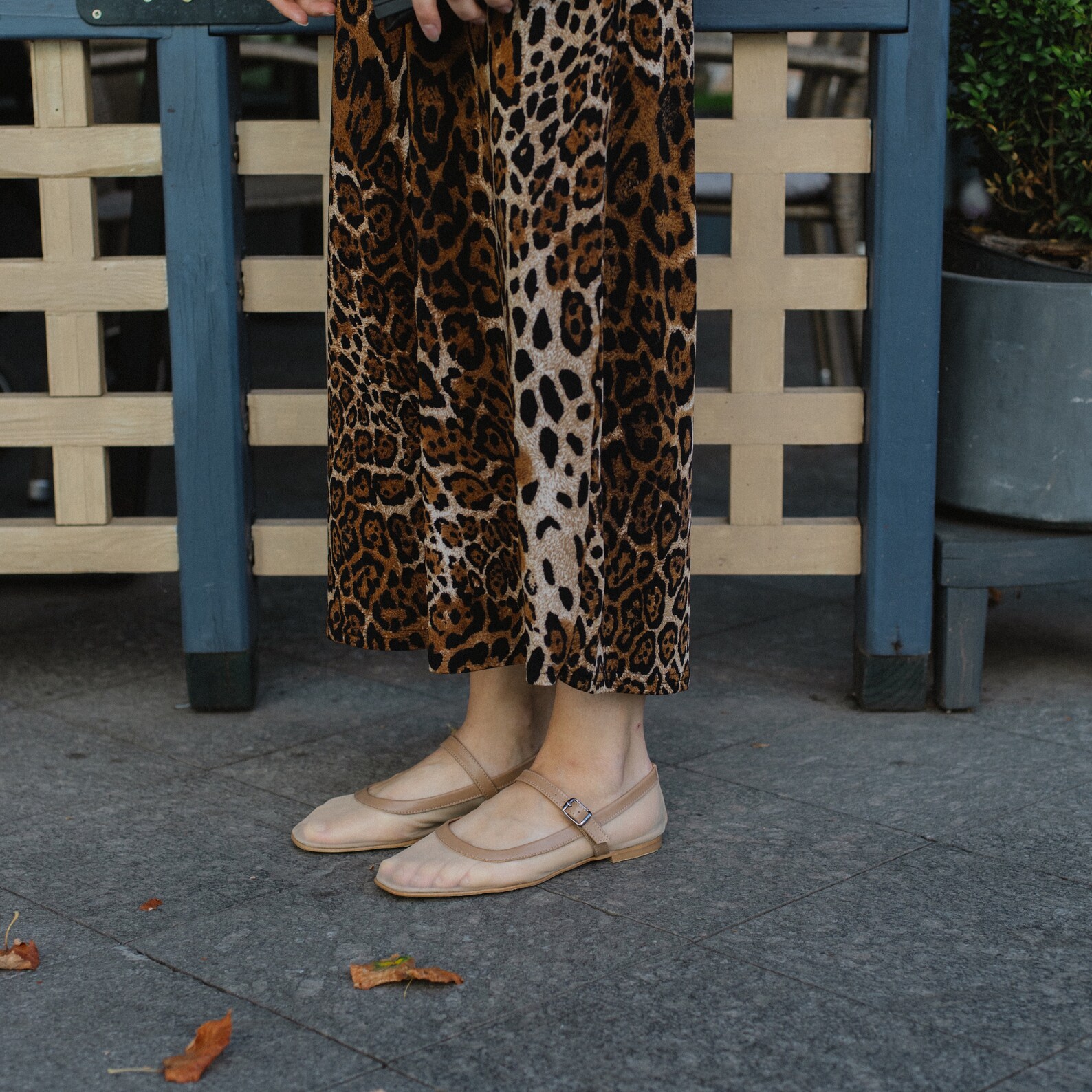 Square Ballets Beige Meshfor Women Handmade Ballet Flats Transparent ...