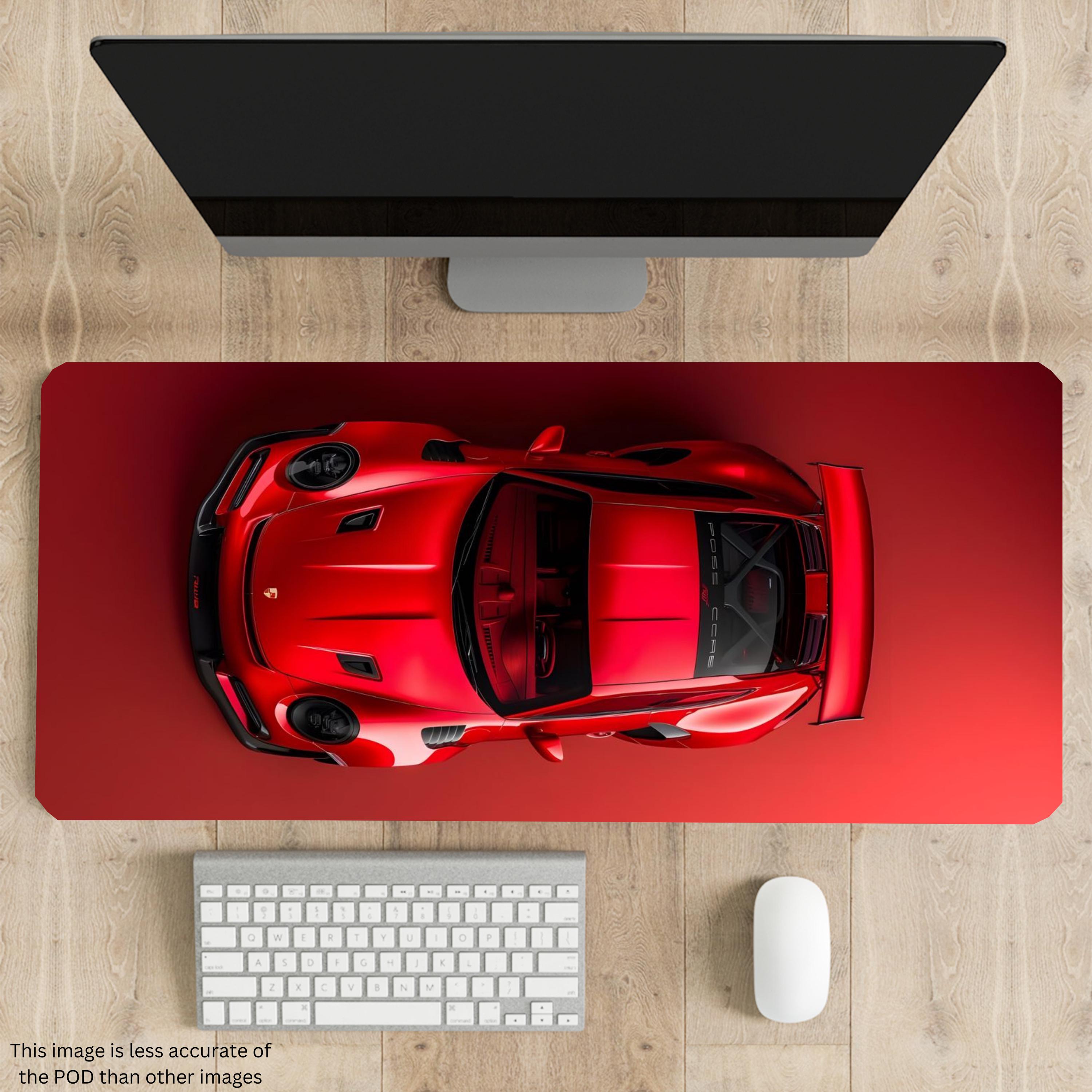 Mousepad, Red Porsche Gaming Desk Mat, Large Smooth Surface Non Slip ...