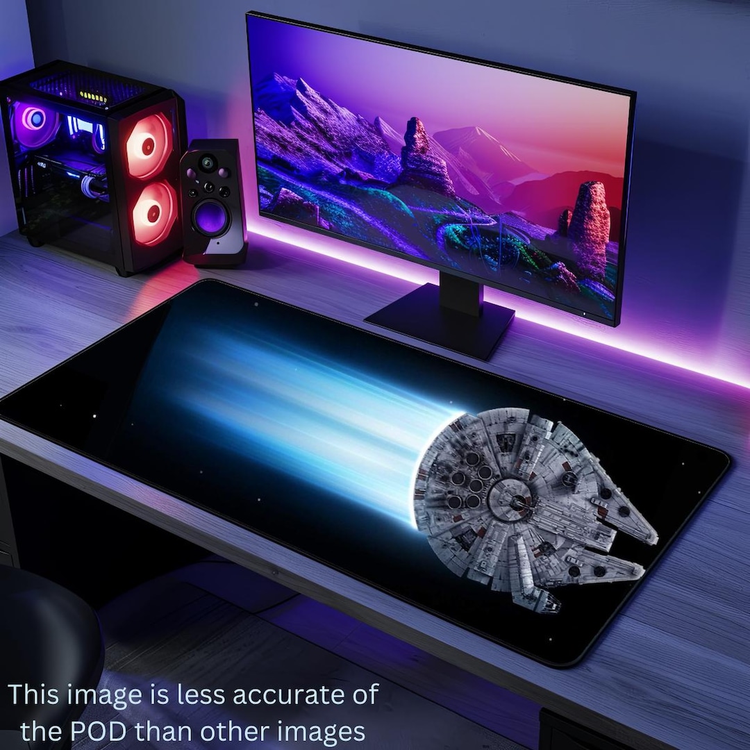 Millennium Falcon Desk Mat - Star Wars Non Slip Mousepad, Gaming Mouse ...