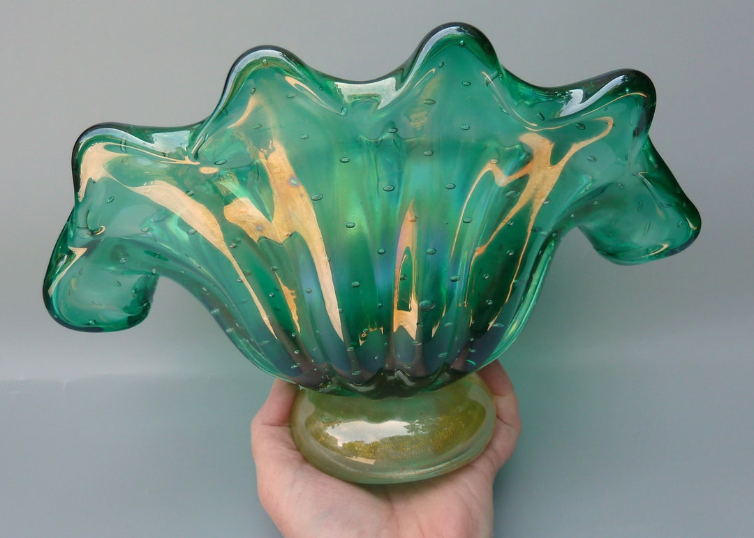 Ercole Barovier Shell Bowl, Barovier & Toso Glass Bowl, Barovier Toso ...
