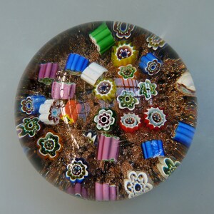Murano Scattered Canes Paperweight, Murano Murrine Paperweight, ALT ...