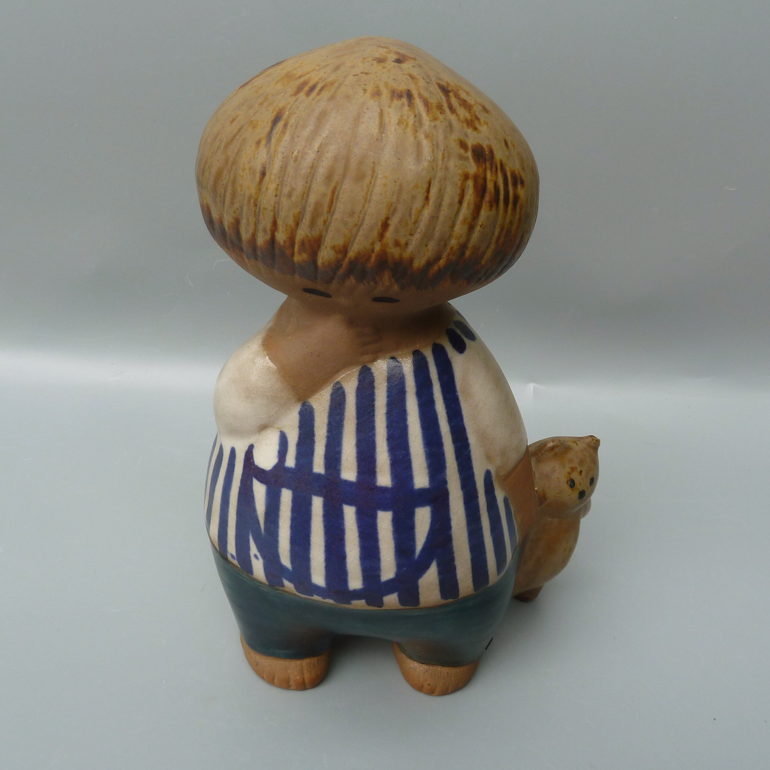 Lisa Larson Malin Figurine Lisa Larson Boy With Bear | Etsy