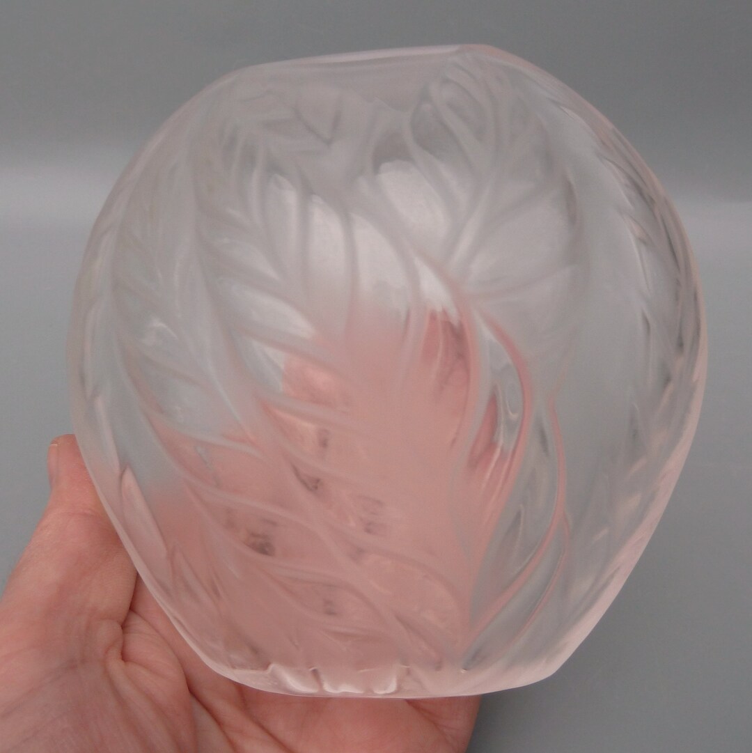 Lalique Fern Vase, Lalique Filicaria Vase, Lalique Leaf Design Vase ...