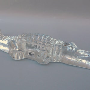 Kosta Boda Glass Alligator Figurine,kosta Boda Zoo Series, Bertil ...