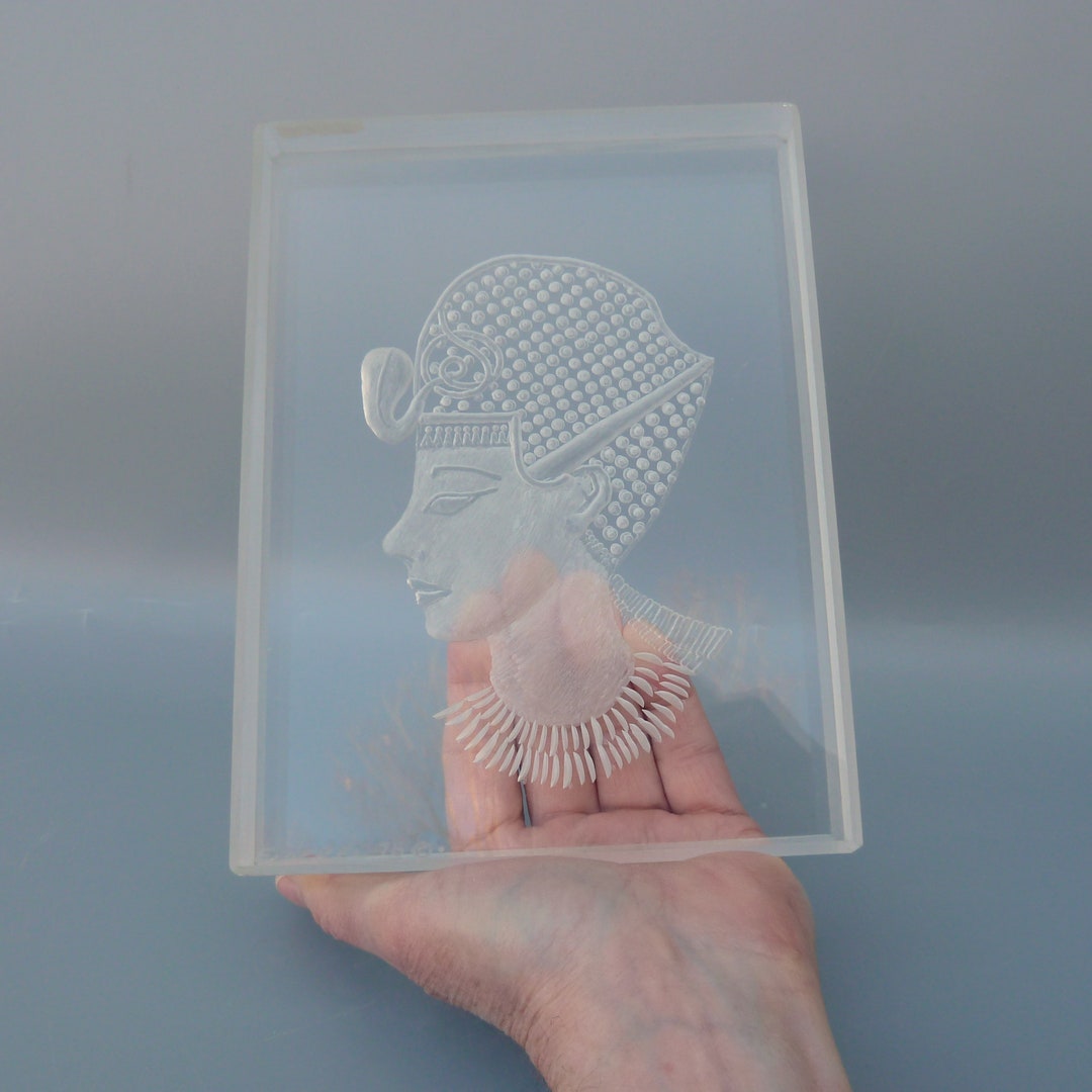 Emile Dekel Carved Lucite Sculpture,dekel Intaglio Carving,intaglio ...