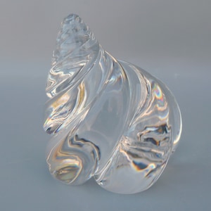 Steuben Glass Shell Figurine, Steuben Shell Paperweight, Steuben Conch ...