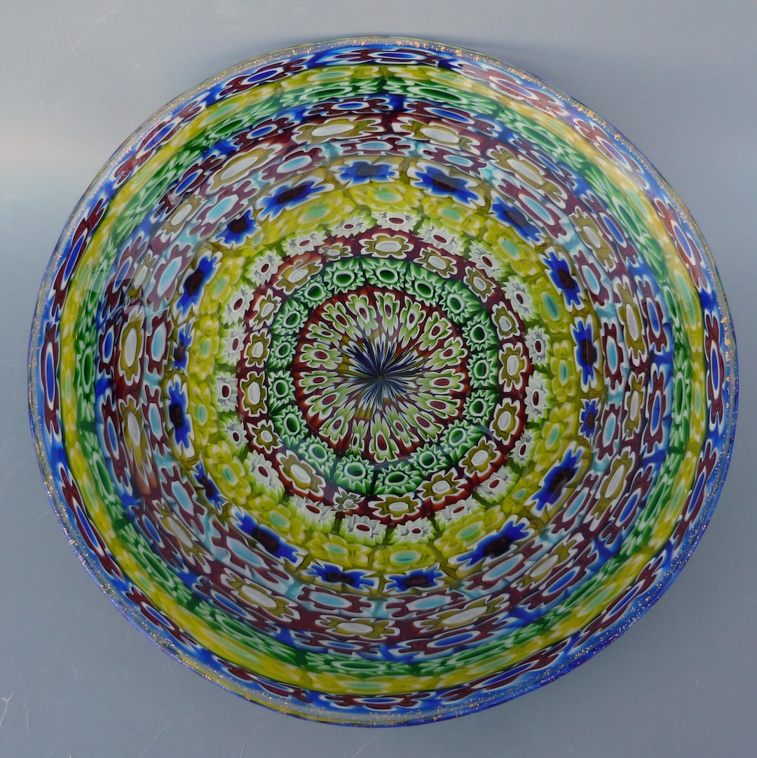 Amedeo Rossetto Murano Glass Millefiori Murrine Plate,ferro Lazzarini ...