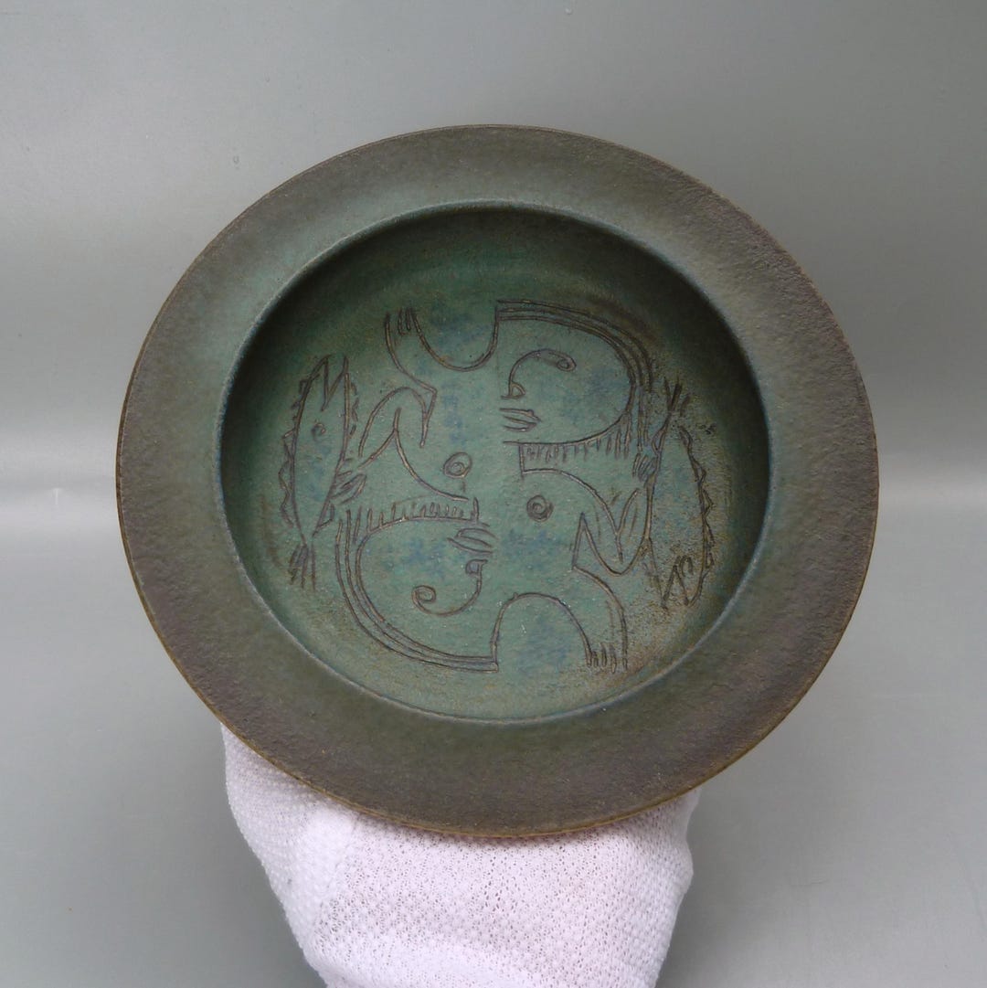 Edwin & Mary Scheier Pottery Dish, Scheier Ceramic Bowl, Midcentury ...