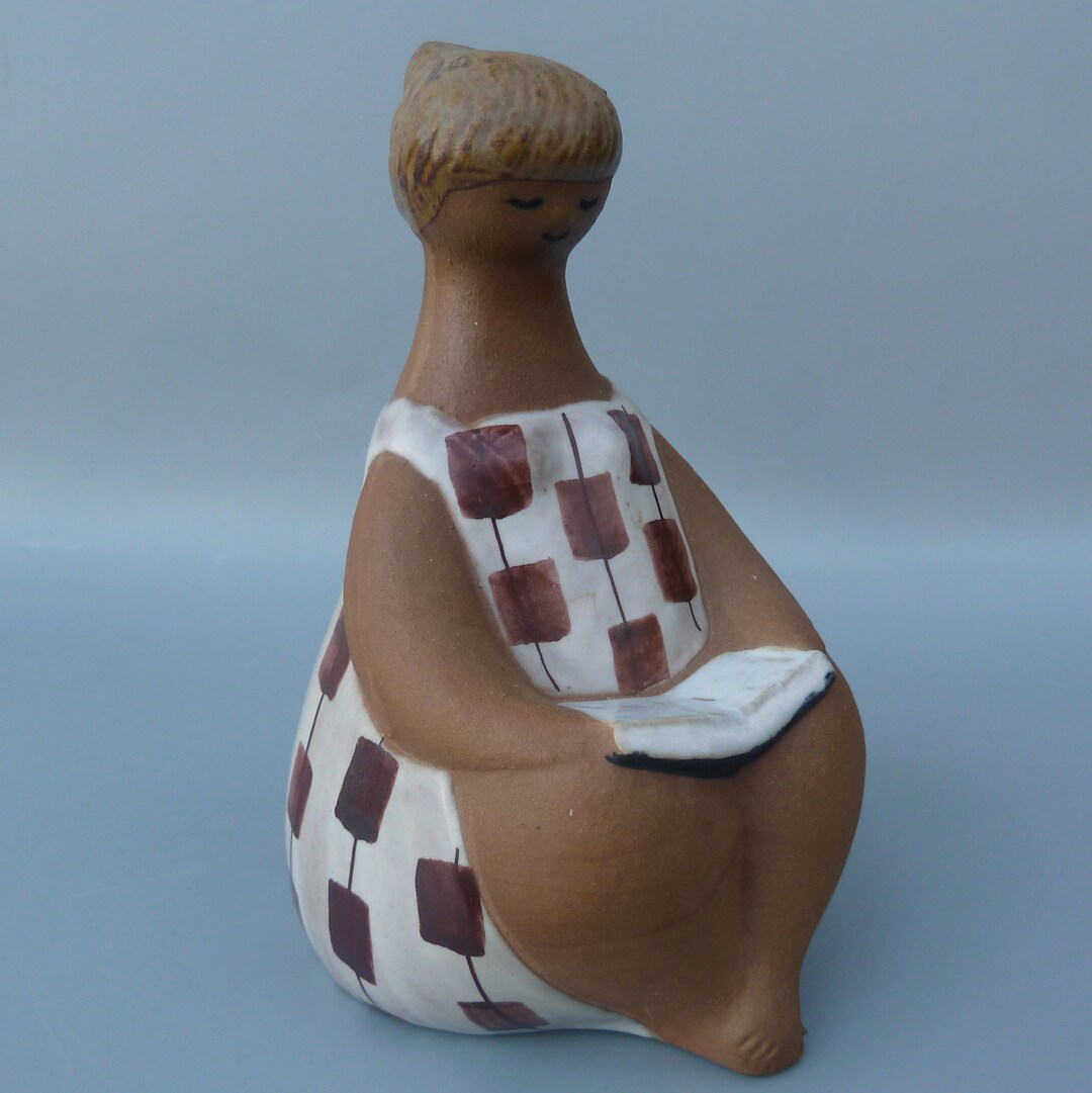 Lisa Larson Charlotta Figurine, Lisa Larson ABC Girl Figurine, Swedish Pottery,lisa Larson for ...