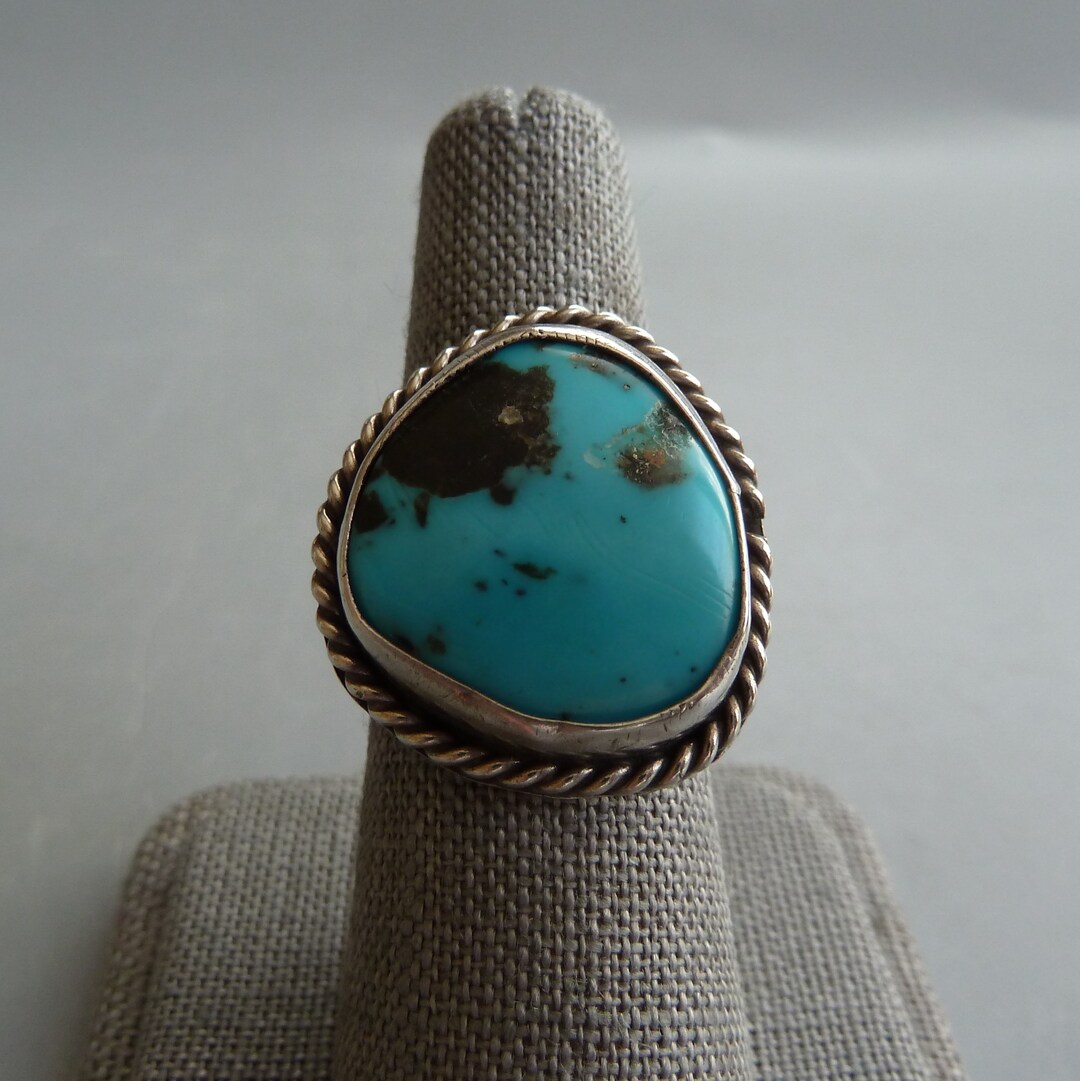 Arizona Turquoise Ring, Navajo Turquoise Ring, Native American ...