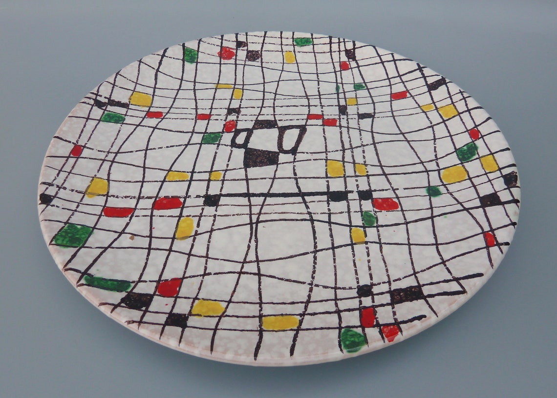 Bitossi Mondrian Plate Bitossi Ceramic Plate Bitossi Pottery - Etsy
