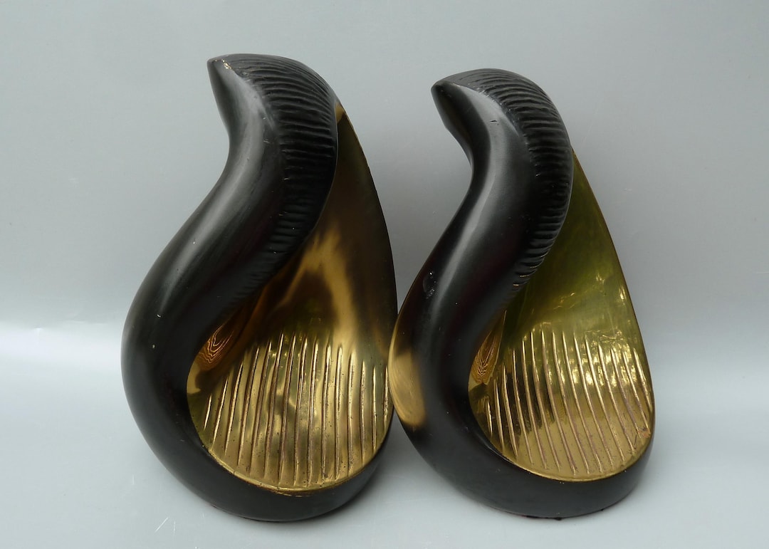 Ben Seibel Brass Teardrop Bookends, Ben Siebel Jenfredware Bookends ...