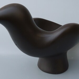 Modern Abstract Ceramic Dove Figurine, Andre Baud Style Pottery Bird ...