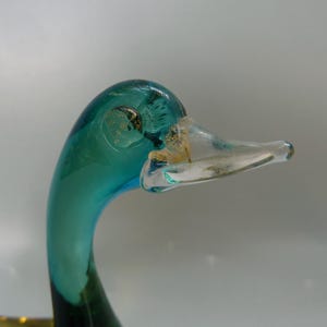 Alfredo Barbini Murano Glass Duck Figurine, Barbini for Weil Duck ...