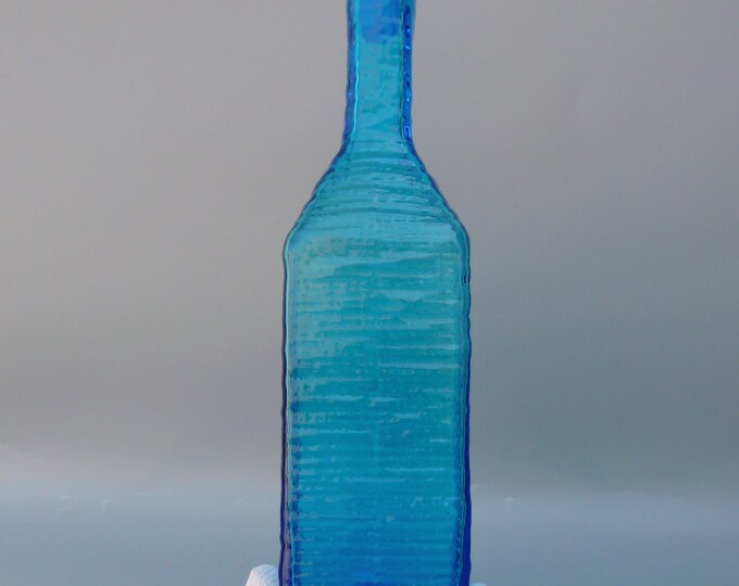 Blenko Glass Decanter 6224S, Blenko Turquoise Decanter, Wayne Husted ...