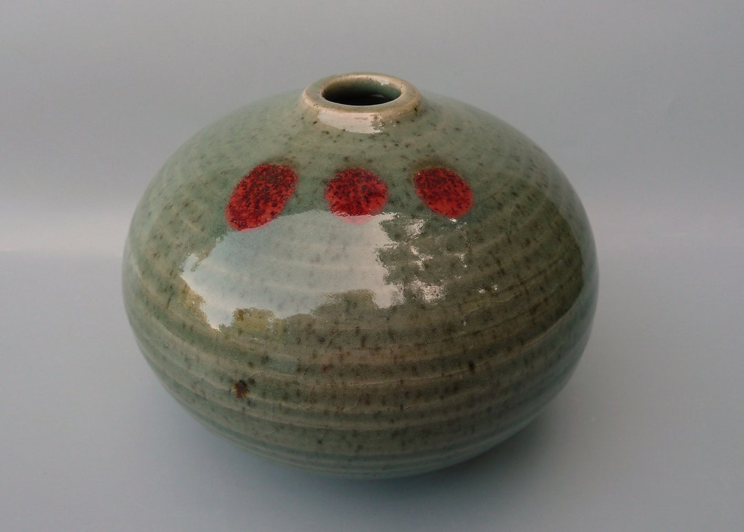 Vintage Otto Heino Pottery Vase Signed, Rare Otto and Vivika Heino Seed ...