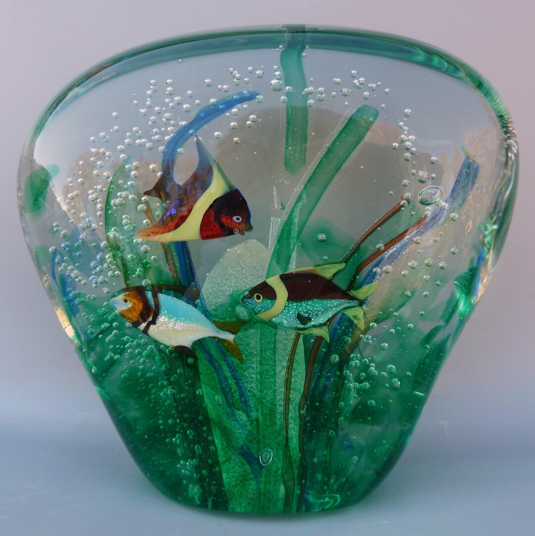 Silvano Signoretto Murano Glass Fish Aquarium,murano Aquarium ...