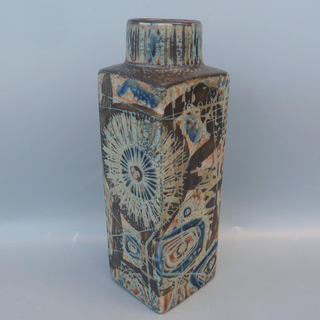 Nils Thorsson Baca Sunflower Chimney Vase, MCM Royal Copenhagen Fajance ...