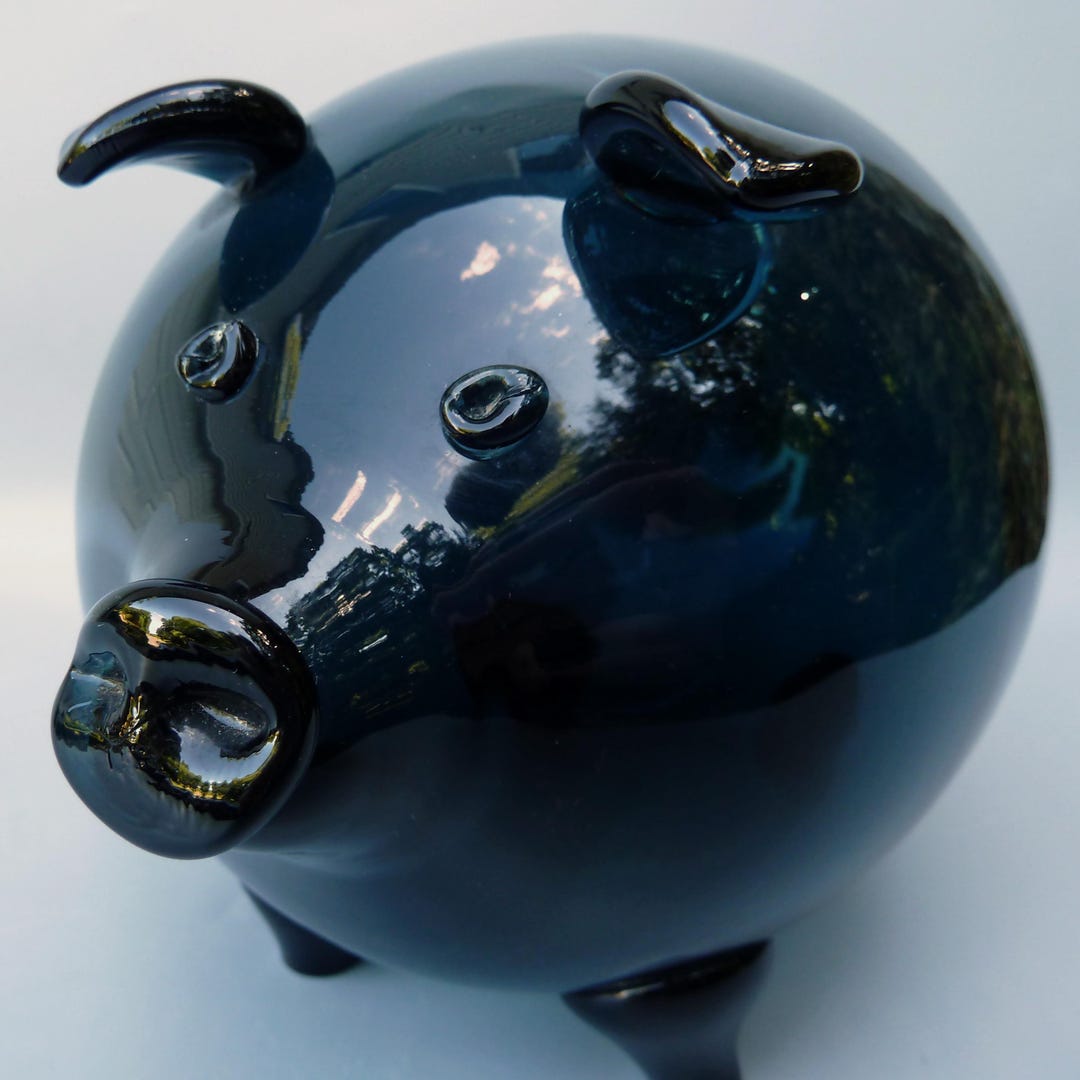 Gullaskruf Sweden Glass Piggy Bank, Swedish Modern Art Glass, William ...