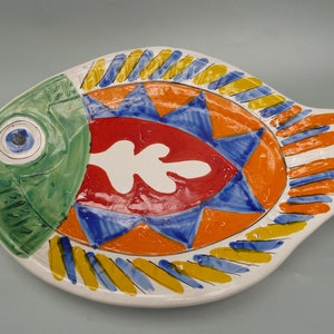Giovanni Desimone Fish Platter, Desimone Pottery Platter, Italian ...