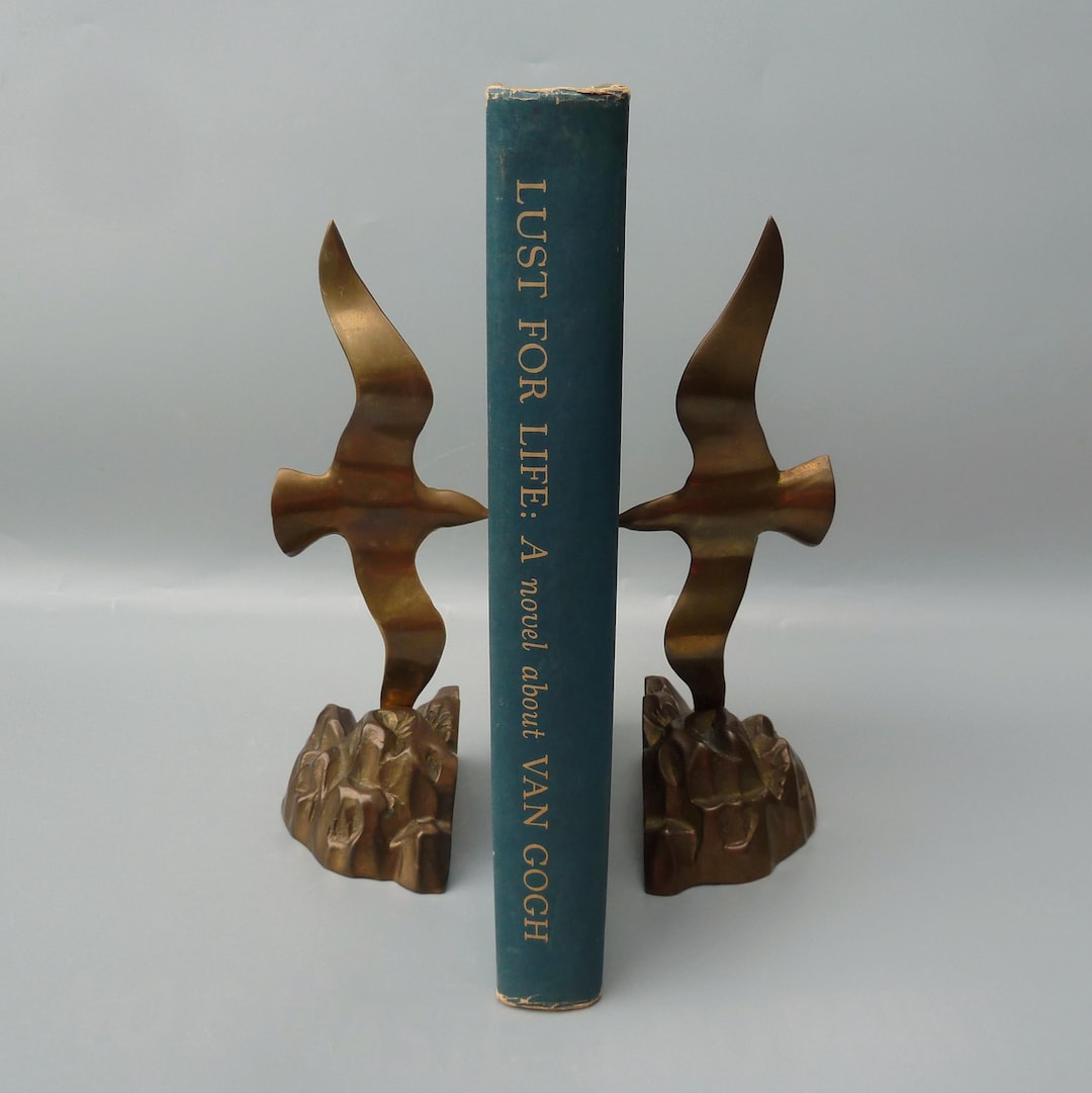 Jere Style Brass Seagull Bookends, Jonathan Livingston Seagull ...