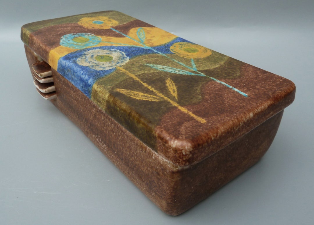 Alvino Bagni Ceramic Cigarette Box With Individual Ashtrays, Bagni ...