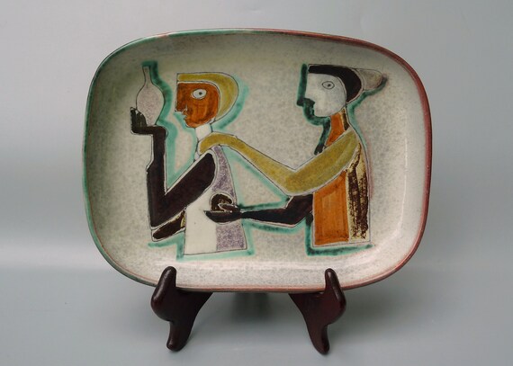Phillipe Lambercy Ceramic Dish Lambercy Swiss Pottery Cubist - Etsy