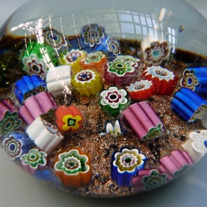 Murano Scattered Canes Paperweight, Murano Murrine Paperweight, ALT ...