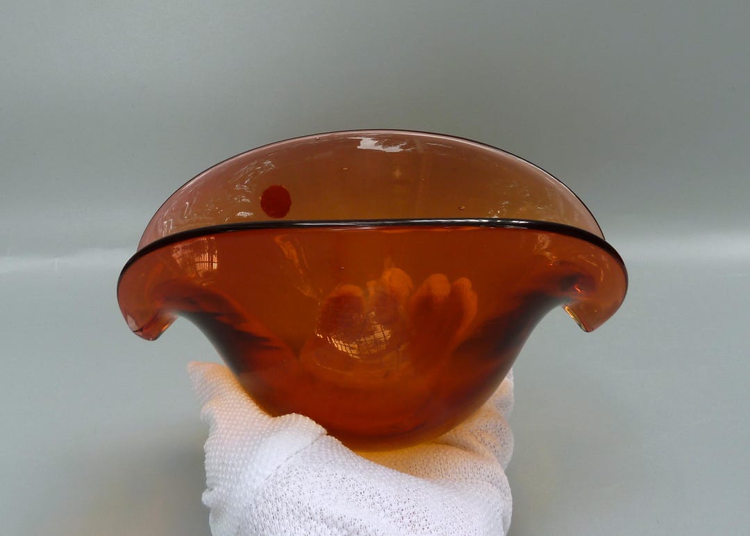 Seguso Murano Clam Shell Bowl, Seguso Dalla Venezia, Seguso Glass Bowl ...