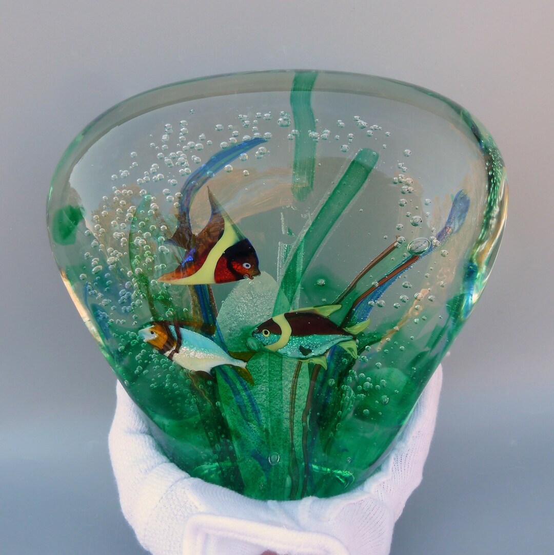 Silvano Signoretto Murano Glass Fish Aquarium,murano Aquarium ...