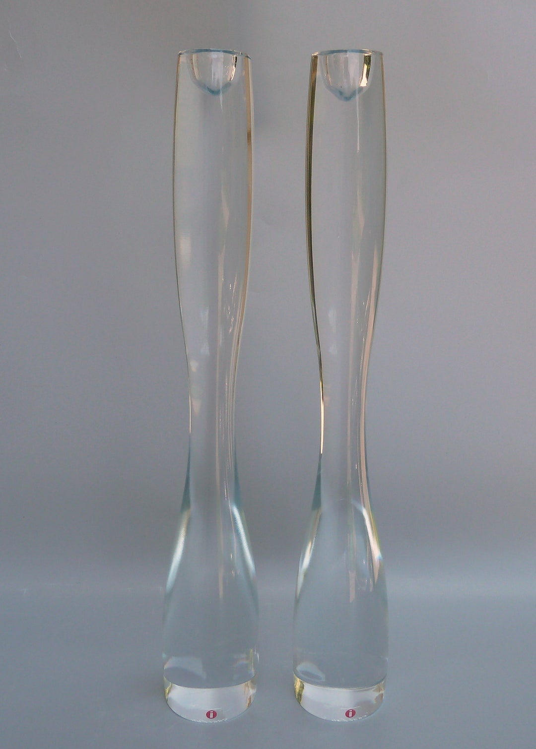 Timo Sarpaneva Marcel Candlesticks, Iittala Marcel Glass Candlesticks ...