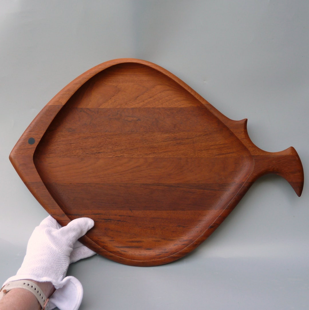 Digsmed Denmark Teak Fish Shaped Cutting Board, Midcentury Modern ...