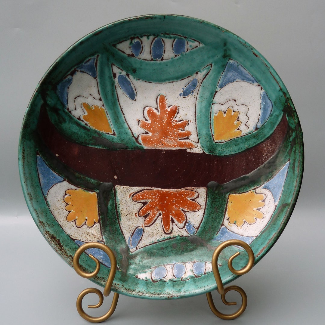 Vallauris Ceramic Plate, Vallauris Pottery Bowl, 20th Century French ...