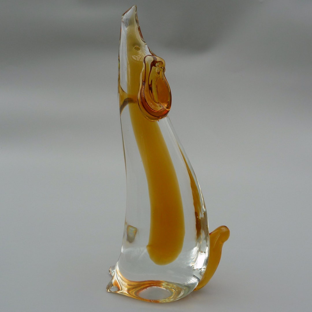 Cenedese Murano Glass Dog Figurine,cenedese Glass Coyote Sculpture ...