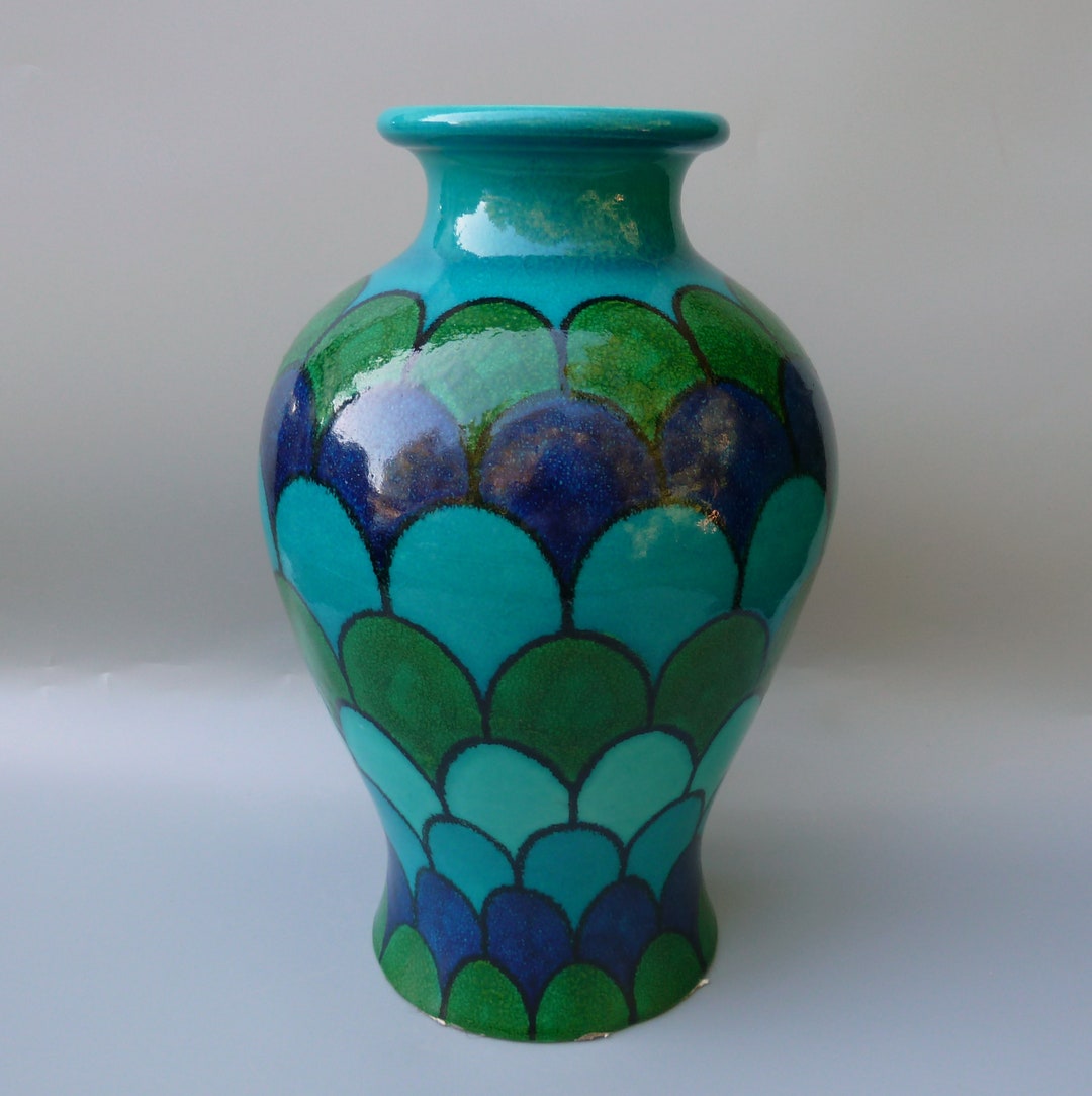 Bellini Pottery Vase, Bellini Rimini Blue Pottery, Bitossi Style ...
