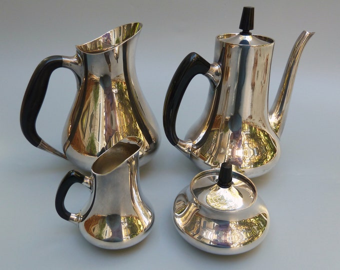 Cohr Denmark Silver Plate Tea Set Hans Peter Jacobsen Tea - Etsy