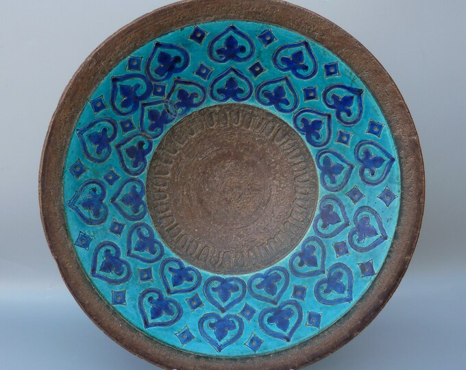 Large Bitossi Blue Moresco Bowl, Bitossi Ceramic Bowl,bitossi ...
