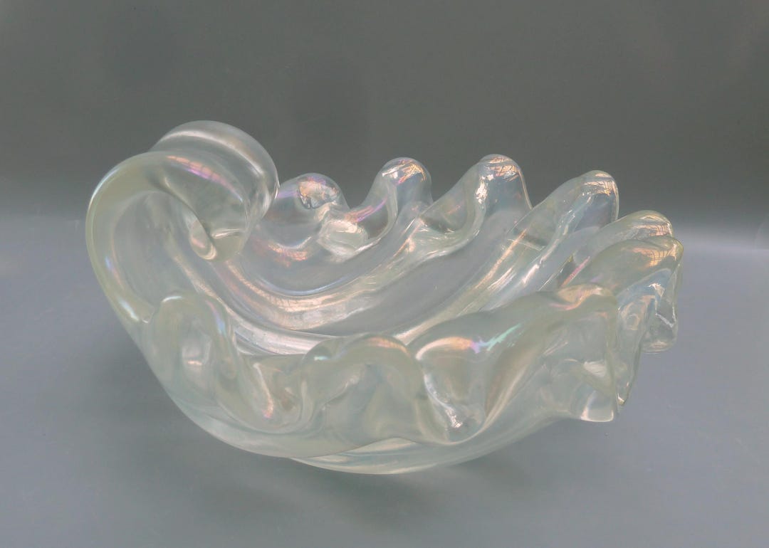 Vintage Ercole Barovier Iridescent Conch Shell Bowl, Barovier & Toso ...