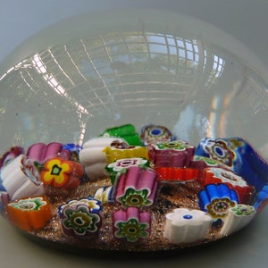 Murano Scattered Canes Paperweight, Murano Murrine Paperweight, ALT ...