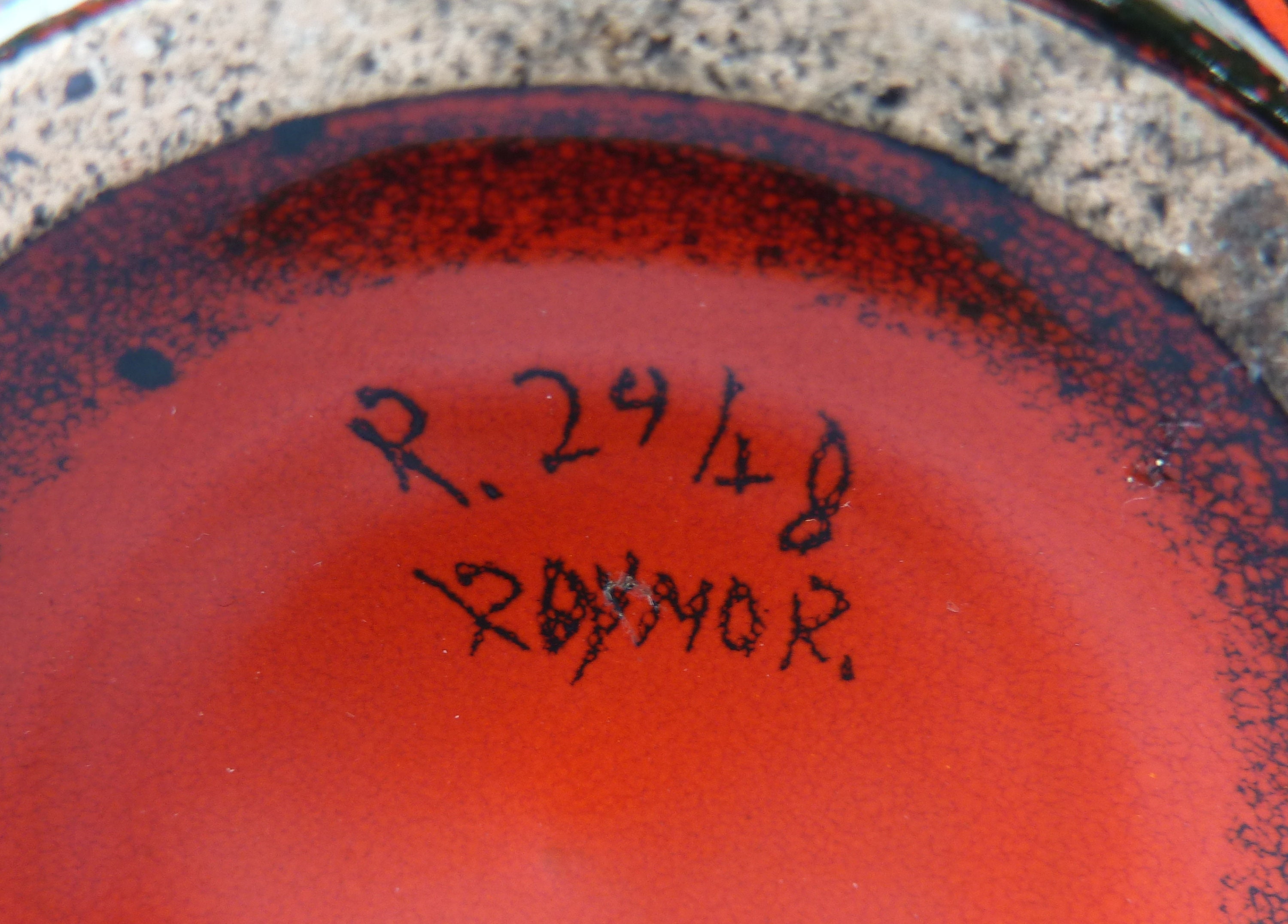 Alvino Bagni Vase, Bagni Pottery Vase, Bagni for Raymor Pottery,red ...