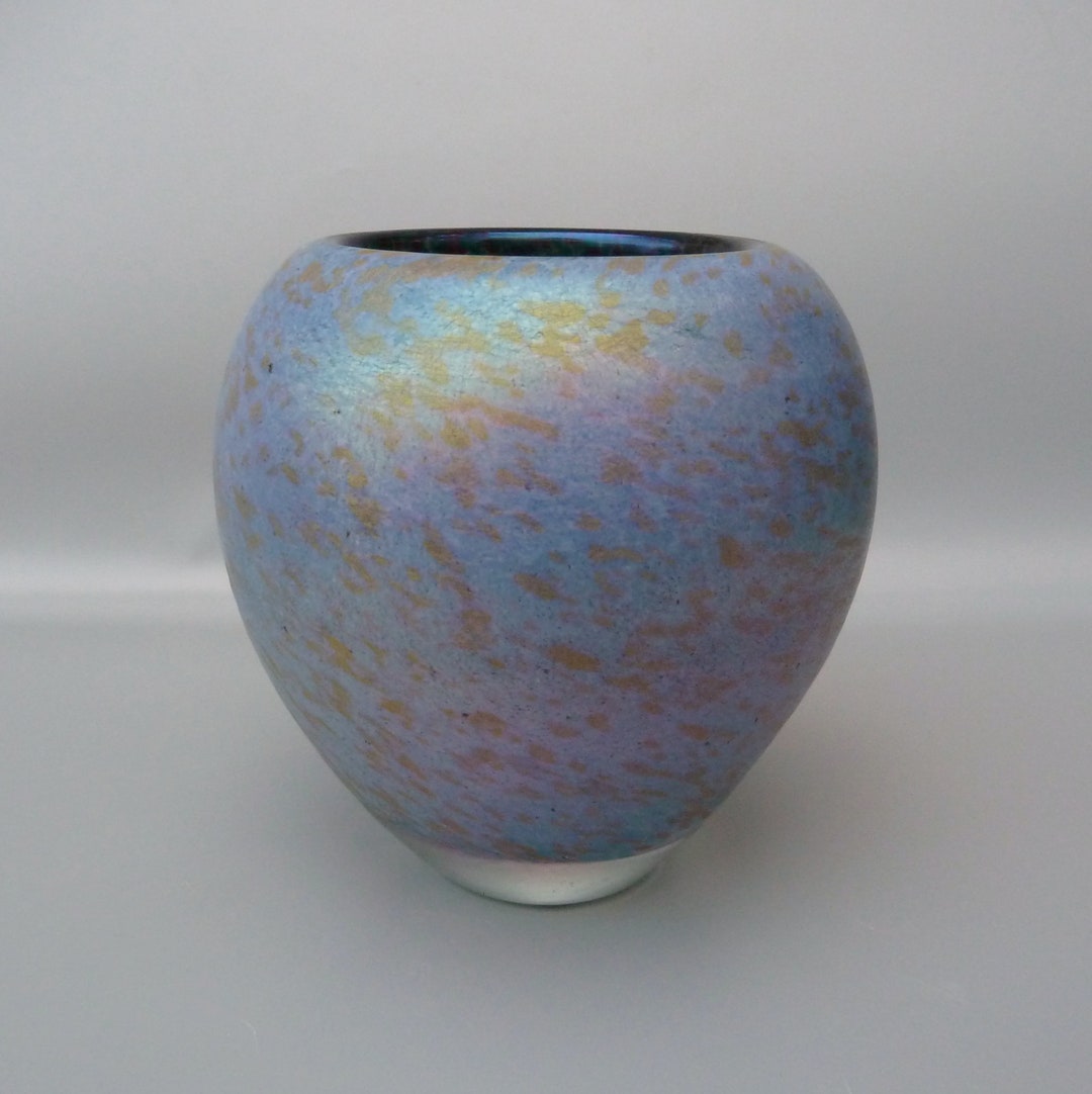 Tim Lazer Art Glass Vase, Tim Lazer Studio Art Glass, Lazer Glass Vase ...